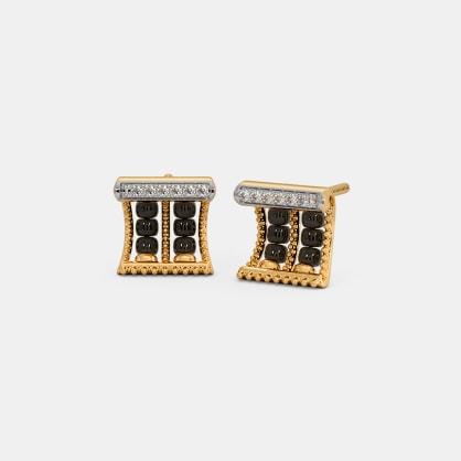 The Osma Mangalsutra Stud Earrings | BlueStone.com