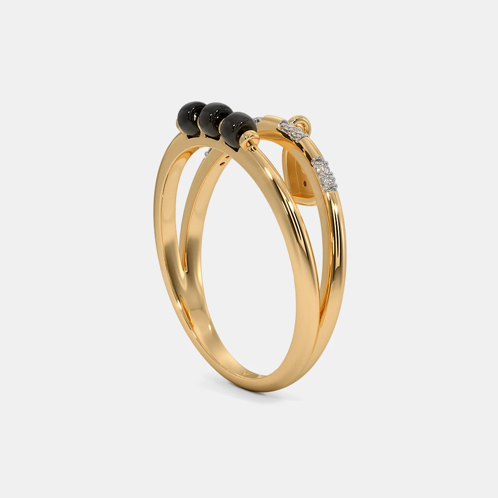 The Oudia Charm Mangalsutra Ring | BlueStone.com