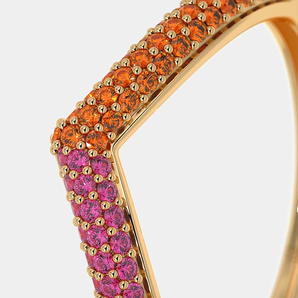 The Renisa Chevron Ring | BlueStone.com