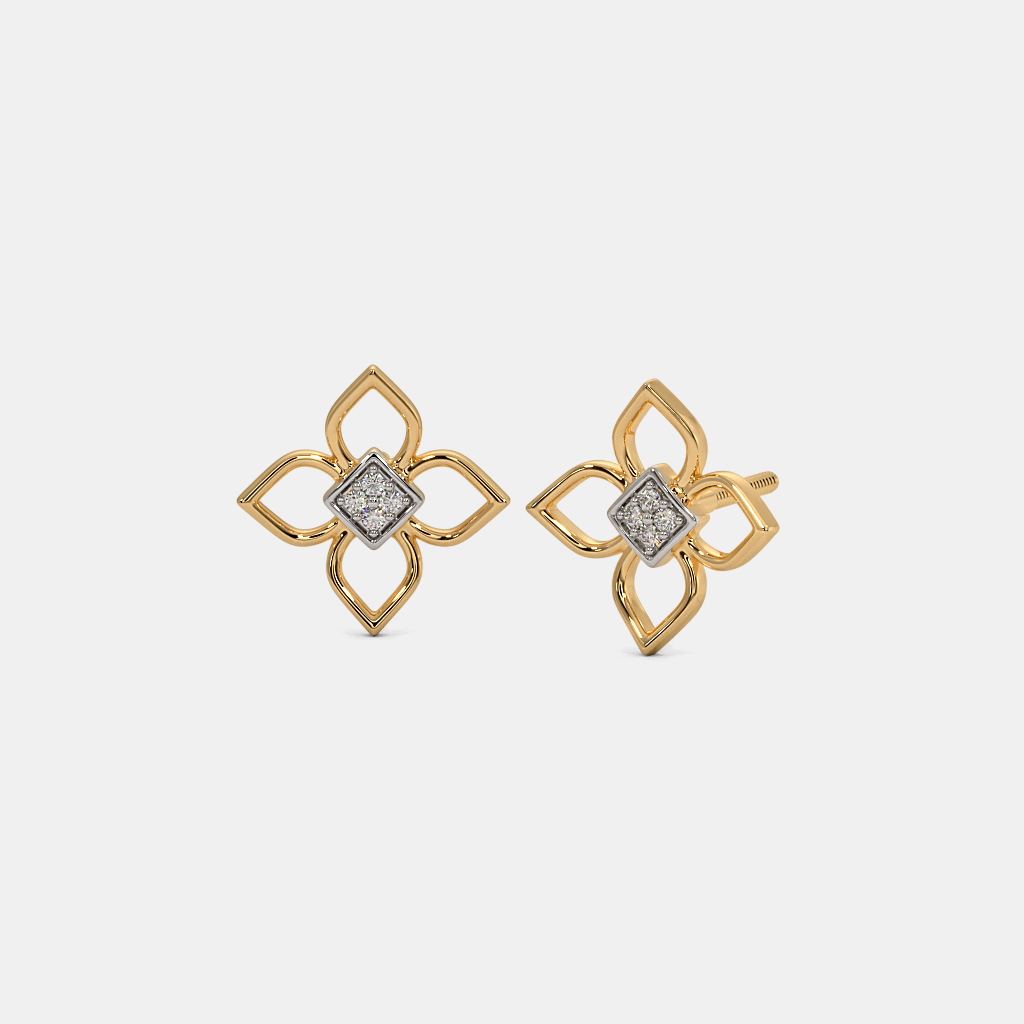 The Arbor Stud Earrings | BlueStone.com