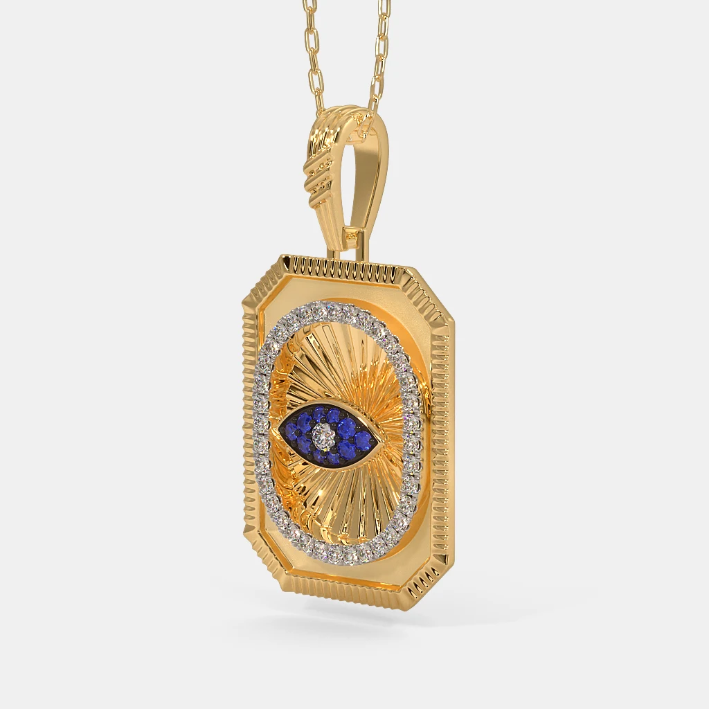 The Serenity Evil Eye Pendant For Him | BlueStone.com