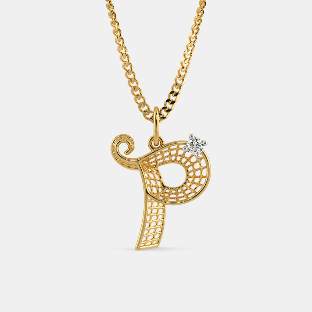 The Popular P Pendant | BlueStone.com