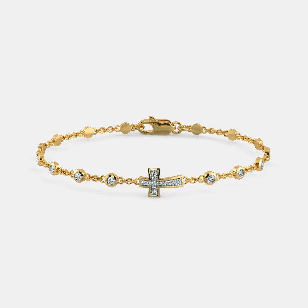The Deborah Cross Bracelet | BlueStone.com