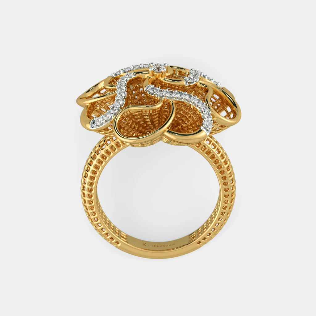 The Rose Lattice Ring | BlueStone.com