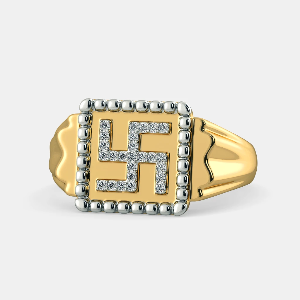 The Apurv Swastika Ring | BlueStone.com