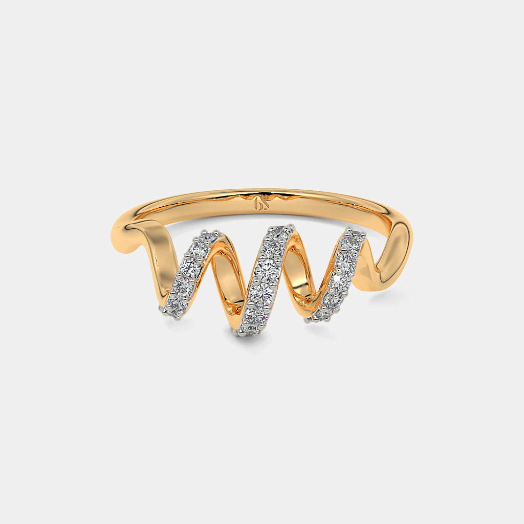The Rhythmic Ribbon Ring | BlueStone.com
