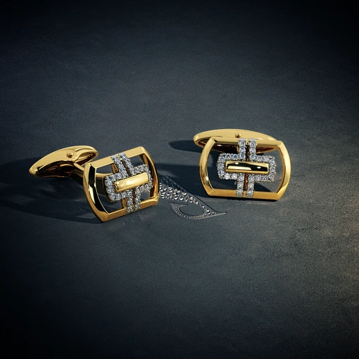 Buy Latest Gold Cufflinks Design Online - BlueStone