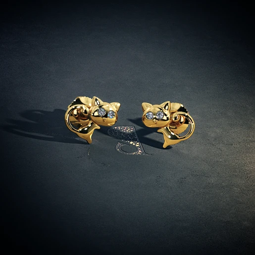 Buy 100+ Gold Everyday Earrings Designs Online | BlueStone.com - India ...