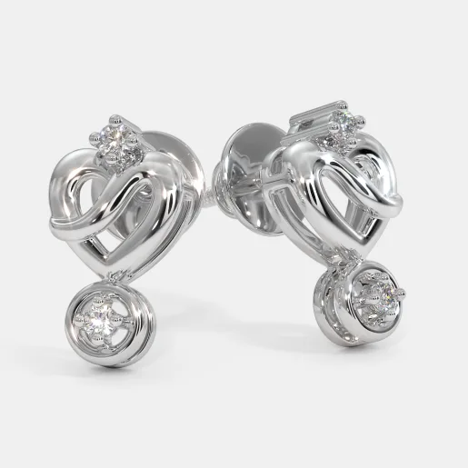 Buy Platinum Earrings Designs Online | BlueStone.com - India's #1 ...